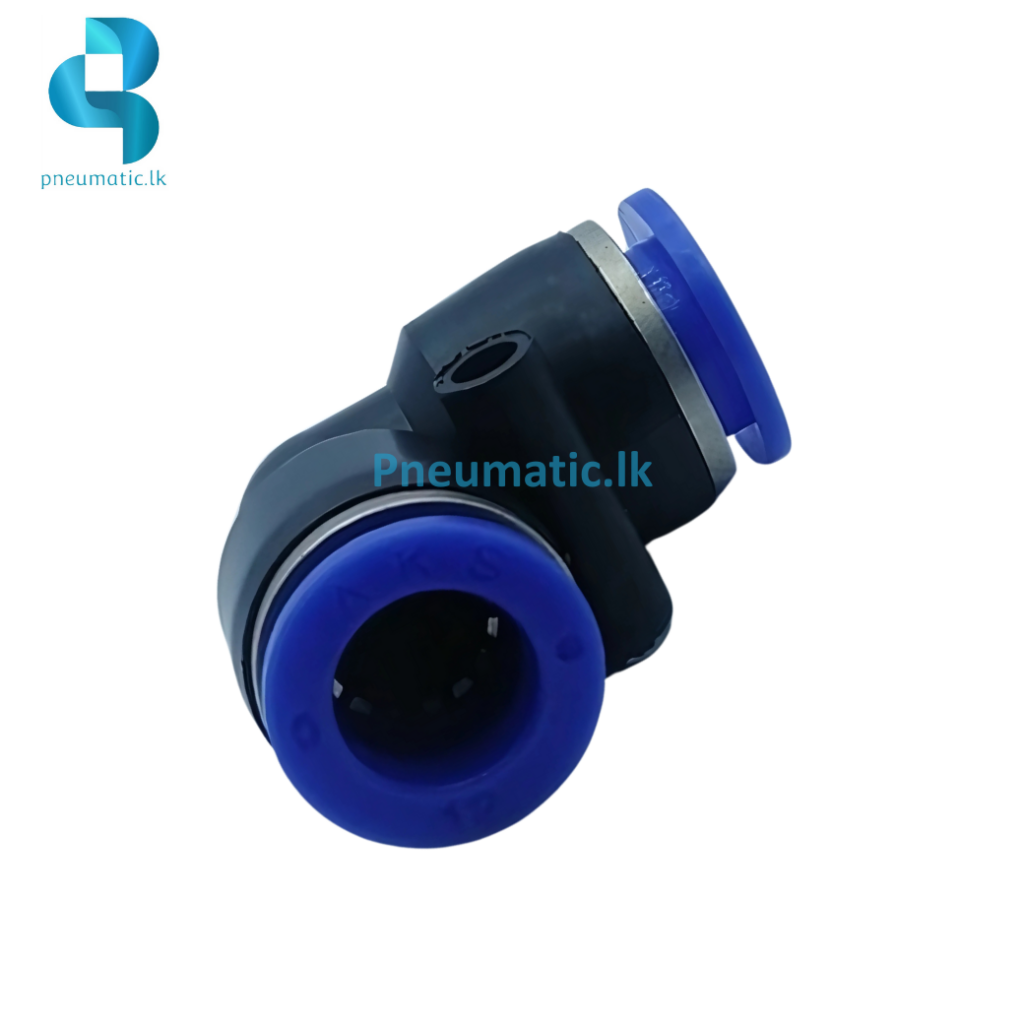 PV-C | Union Straight | L-Type Two-Pass | Push-in Connector - Pneumatic.lk