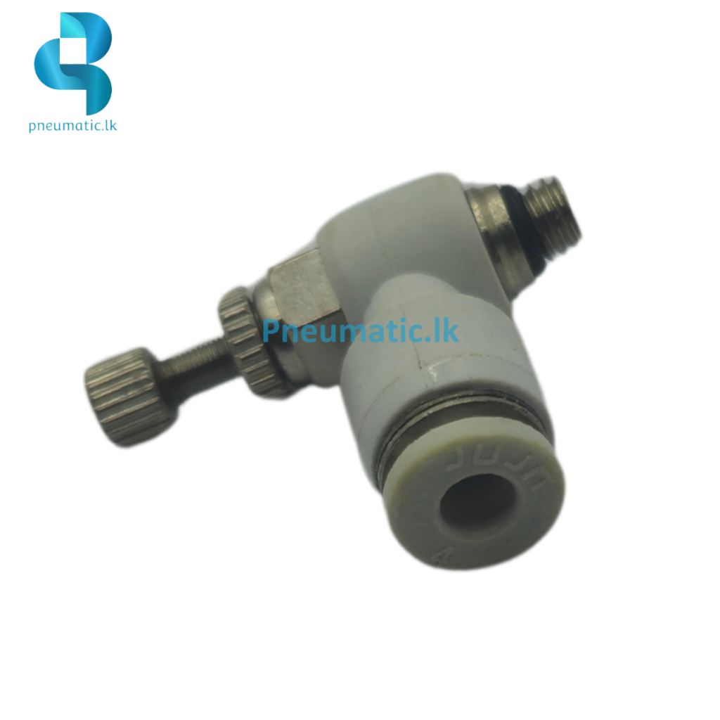 JSC04-M5 | Push-In Speed Controller | White Fitting - Pneumatic.lk